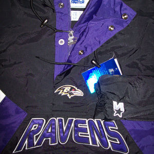 STARTER | Jackets & Coats | Baltimore Ravens Starter Pull Over Half Zip ...